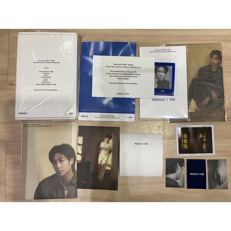 CLEARANCE OFFICIAL BTS RM INDIGO Book Version / Edition Debut Solo ...