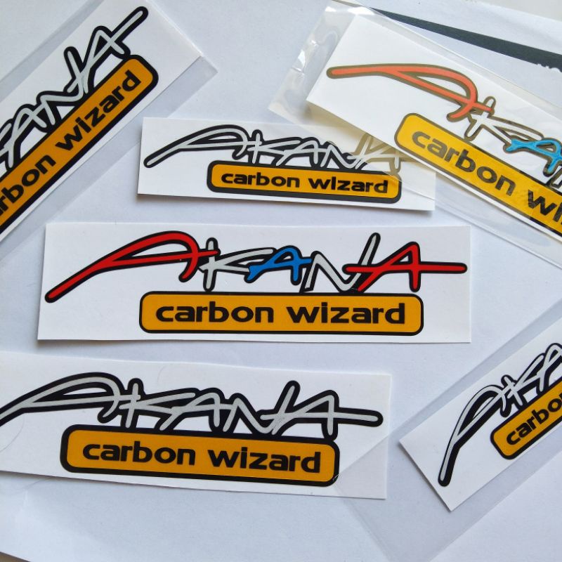 AKANA carbon wizard Sticker Reflective | Shopee Philippines