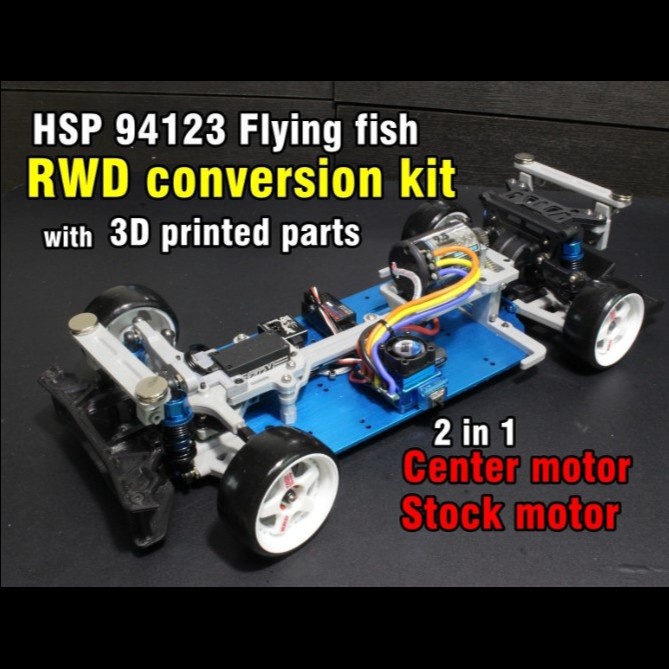Hsp 94123 Flying Fish RWD conversion kit 3D print model | Shopee ...