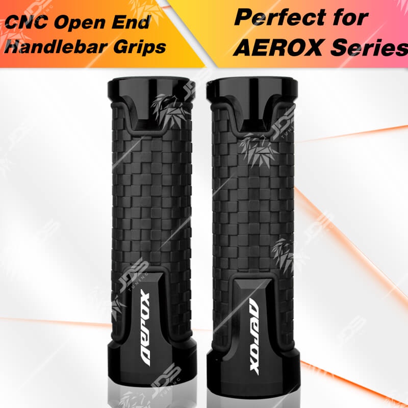 For YAMAHA NVX AEROX 125/155 Motorcycle Open End Hand Grips CNC Rubber ...