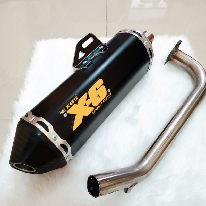 Exos Pipe Sporty/M3/Soulty/Beat/Click/Nmax/Aerox/Skydrive Sport ...