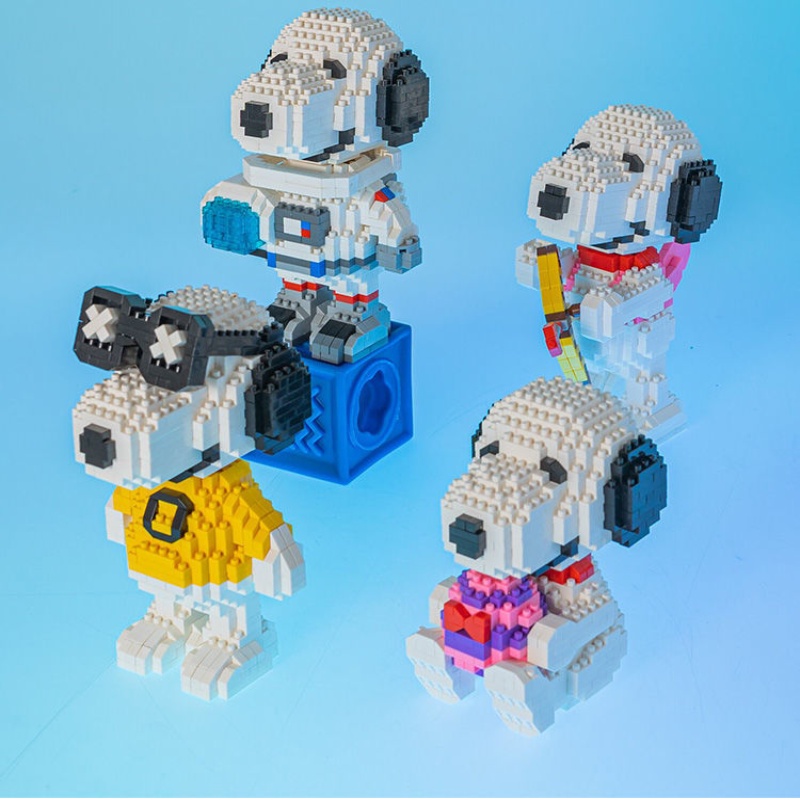 [Ready Stock]snoopy bricks Diamond Particle Building Blocks Cartoon ...