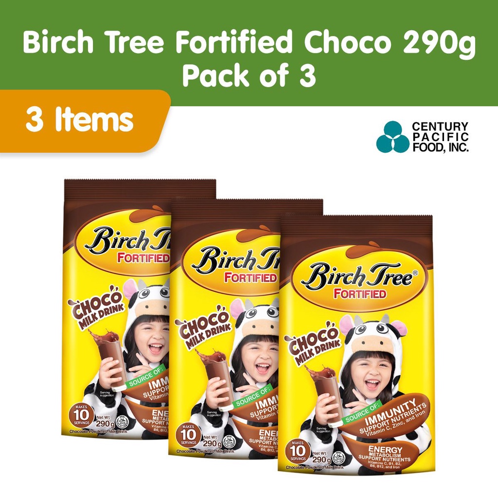Birch Tree Fortified Choco 290g Pack of 3 | Shopee Philippines