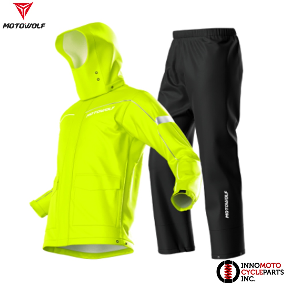 Motowolf V3 &V3B Rain Coat and Pants with Rain Shoe Cover MDL0403 ...