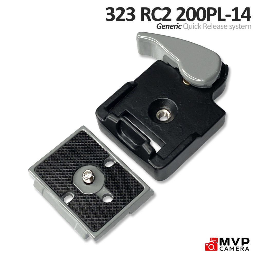 GENERIC Quick Release Plate QR 323 with 200PL-14 Compatible Plate MVP CAMERA | Shopee Philippines