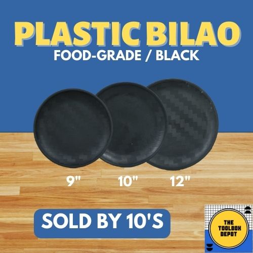 [10pcs] 9" 10" 12" Plastic Bilao Black SMALL SIZES Food-grade / Party ...