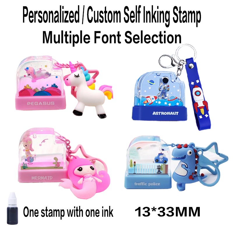 Stamp Personalized【Free ink】 / Custom Self Inking Stamp | Shopee ...