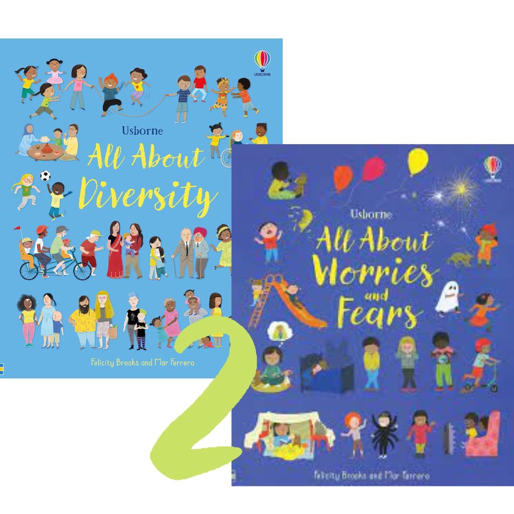 Usborne All About Diversity / All About Worries and Fears (2 books ...