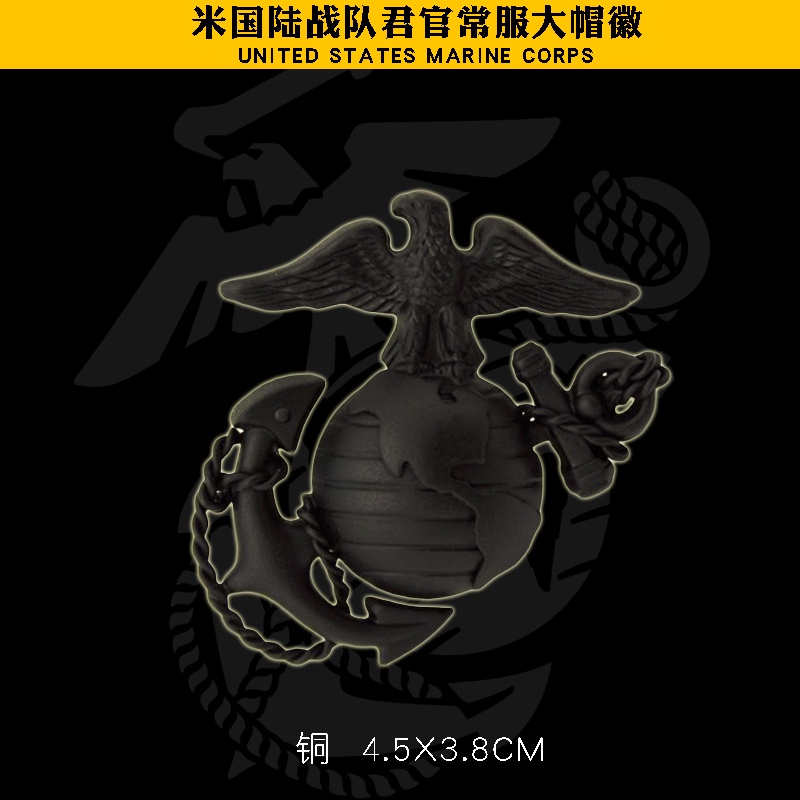 [badge] U.S. Armed Forces Collar Cap Badge Army Fan Metal Badge Marine ...