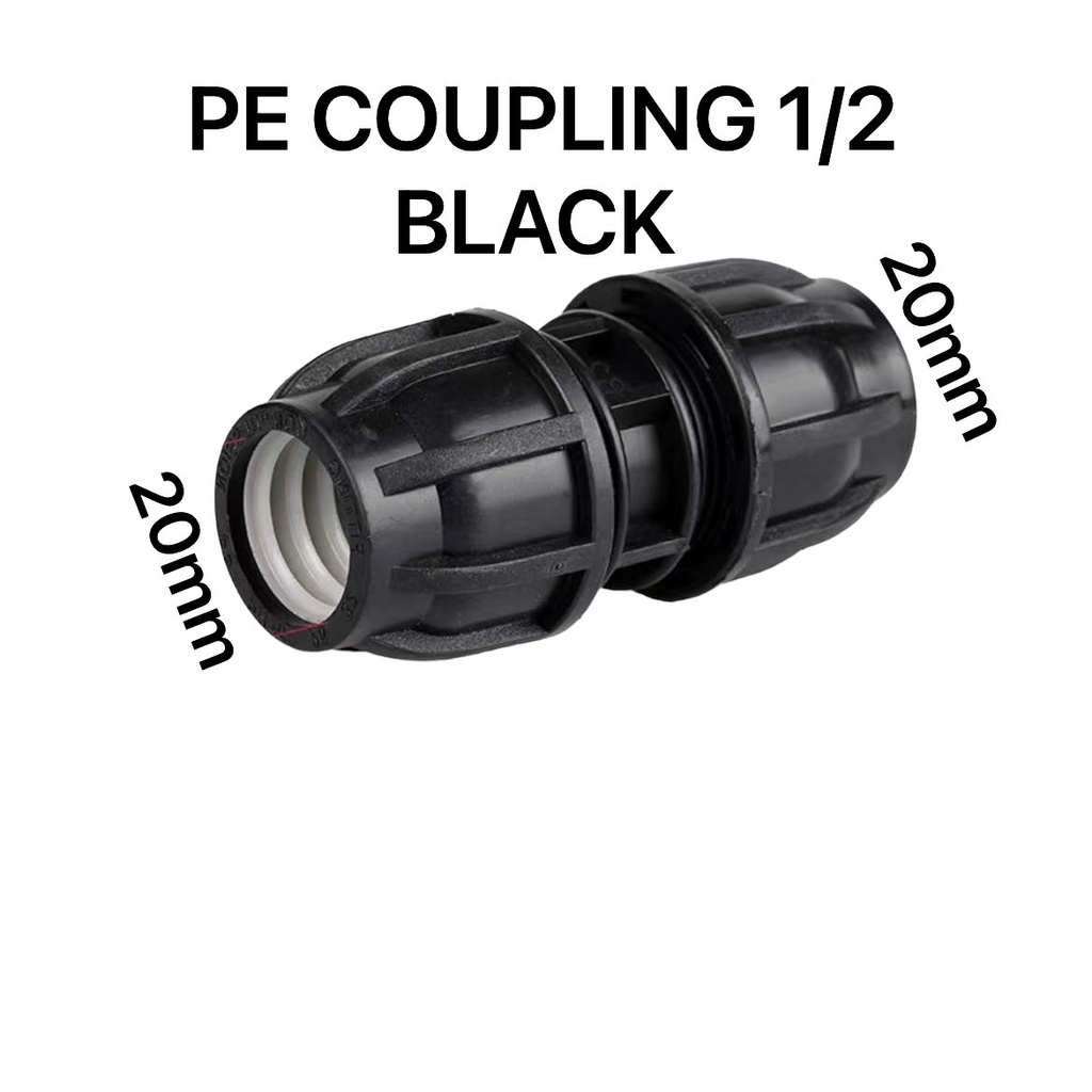Black PE Compression Fittings 1/2" 3/4" 1" | Shopee Philippines
