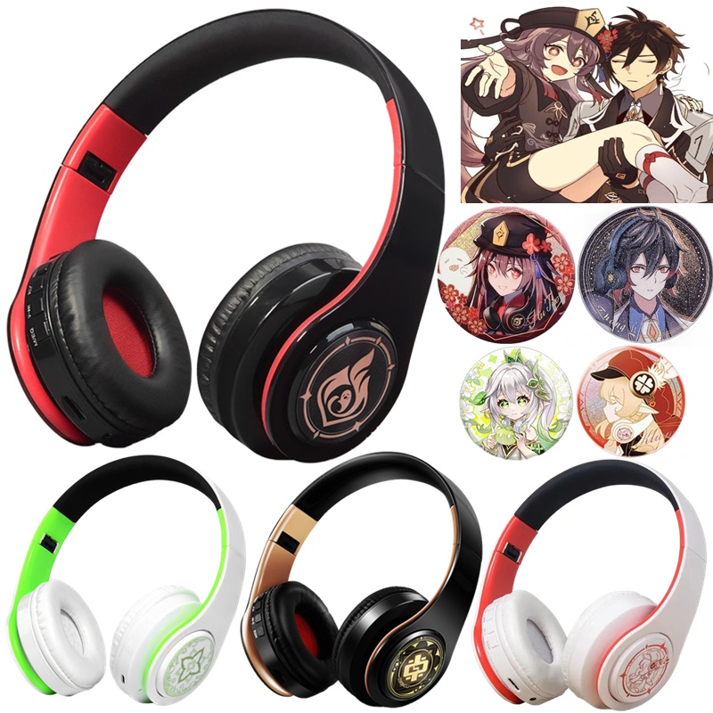 Genshin Impact Wireless Bluetooth Noise Cancelling Gaming Headphones ...