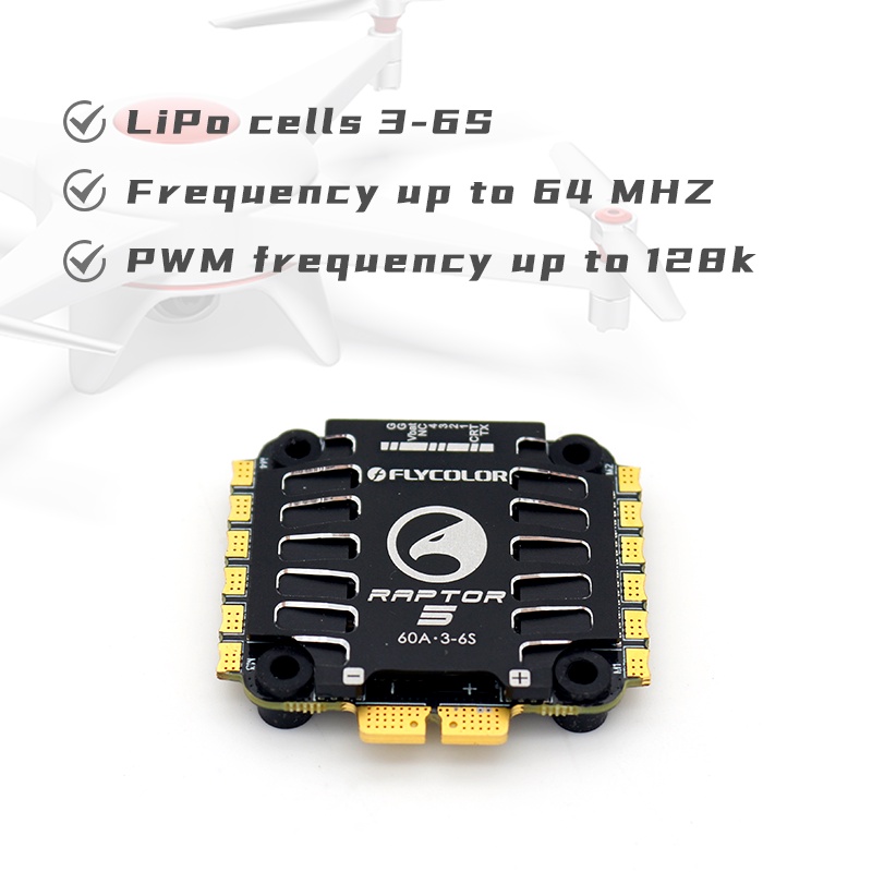 FLYCOLOR Raptor 5 G071 FPV 60A 4IN13-6S Racing ESC 30x30mmfor FPV ...