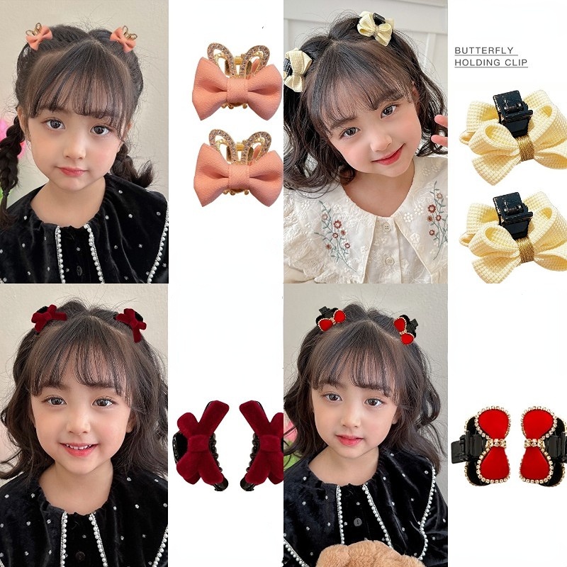 Kids Bow Hair Clip Cute Bangs Hair Clamp Hair Accessories for Girl ...