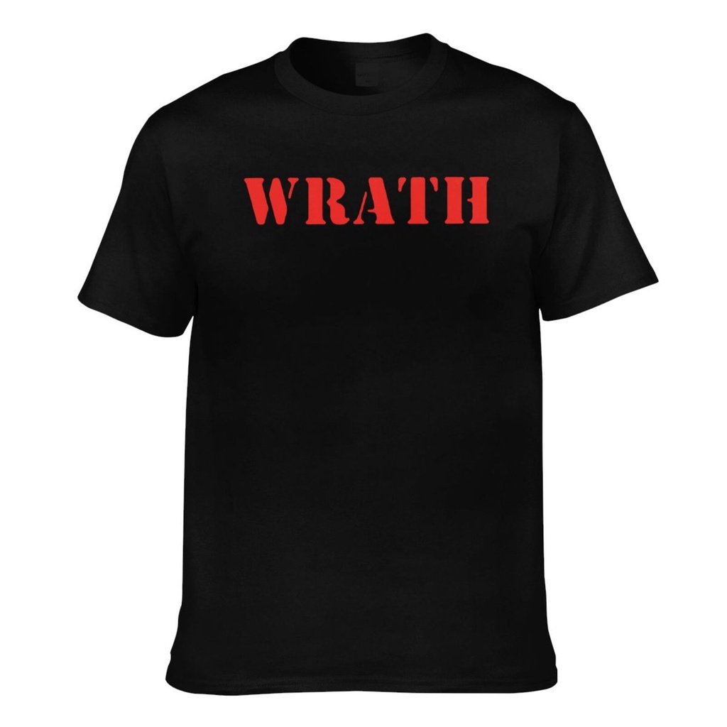 Funny Tops Wrath Logo Mens Creative Printed T-Shirts | Shopee Philippines