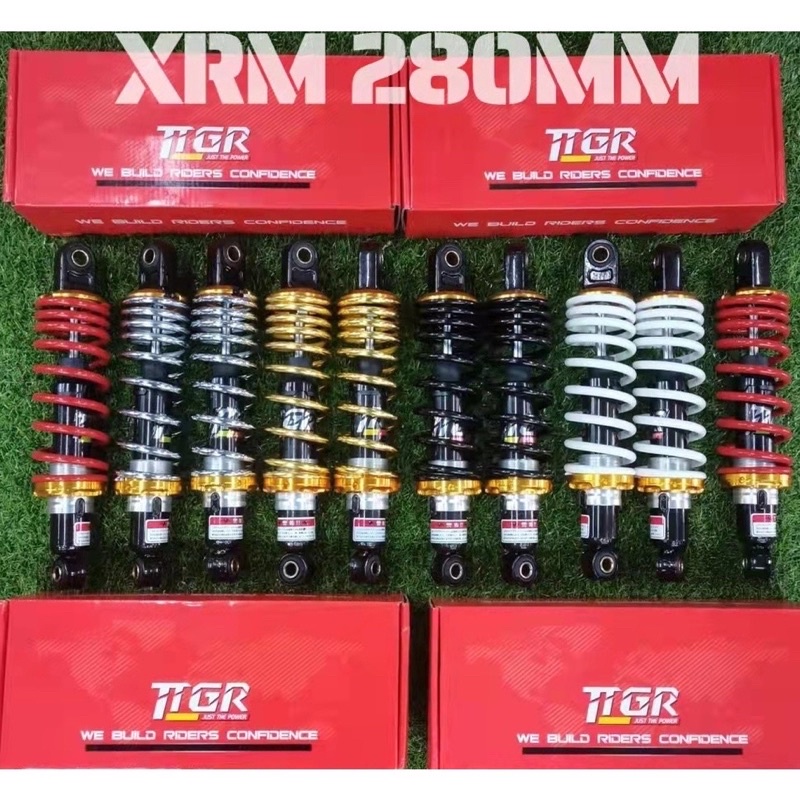 TTGR Rear Shock Set 280MM Set (2Pcs) XRM/WAVE/SMASH/SHOGUN/VEGA/CRYPTON ...