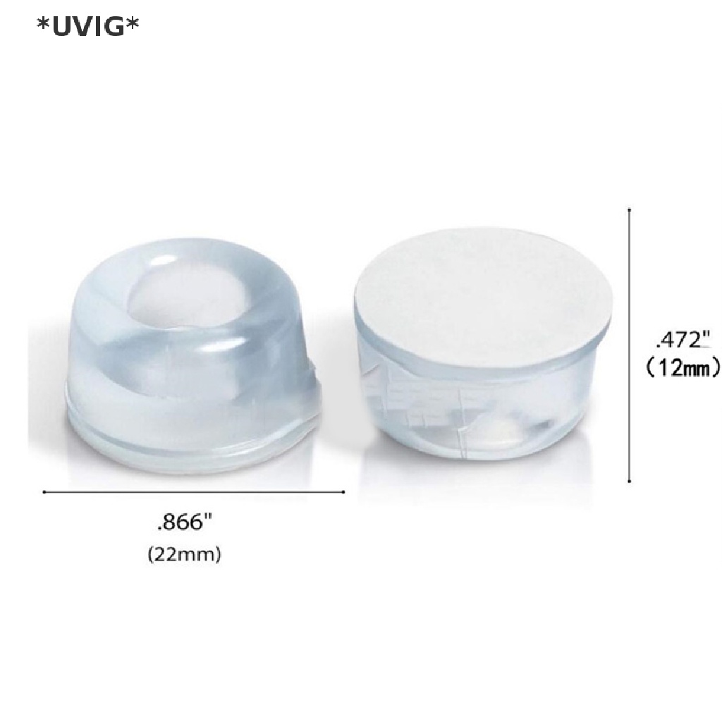UVIG 12 Pcs Clear Self Adhesive Stopper Rubber Damper Buffer Cabinet ...