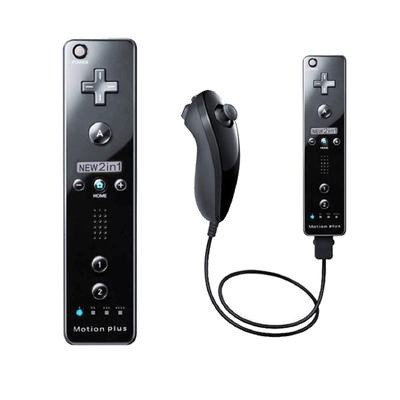 New 2 in 1 Built-in Motion Plus Wireless Remote Gamepad Controller For ...
