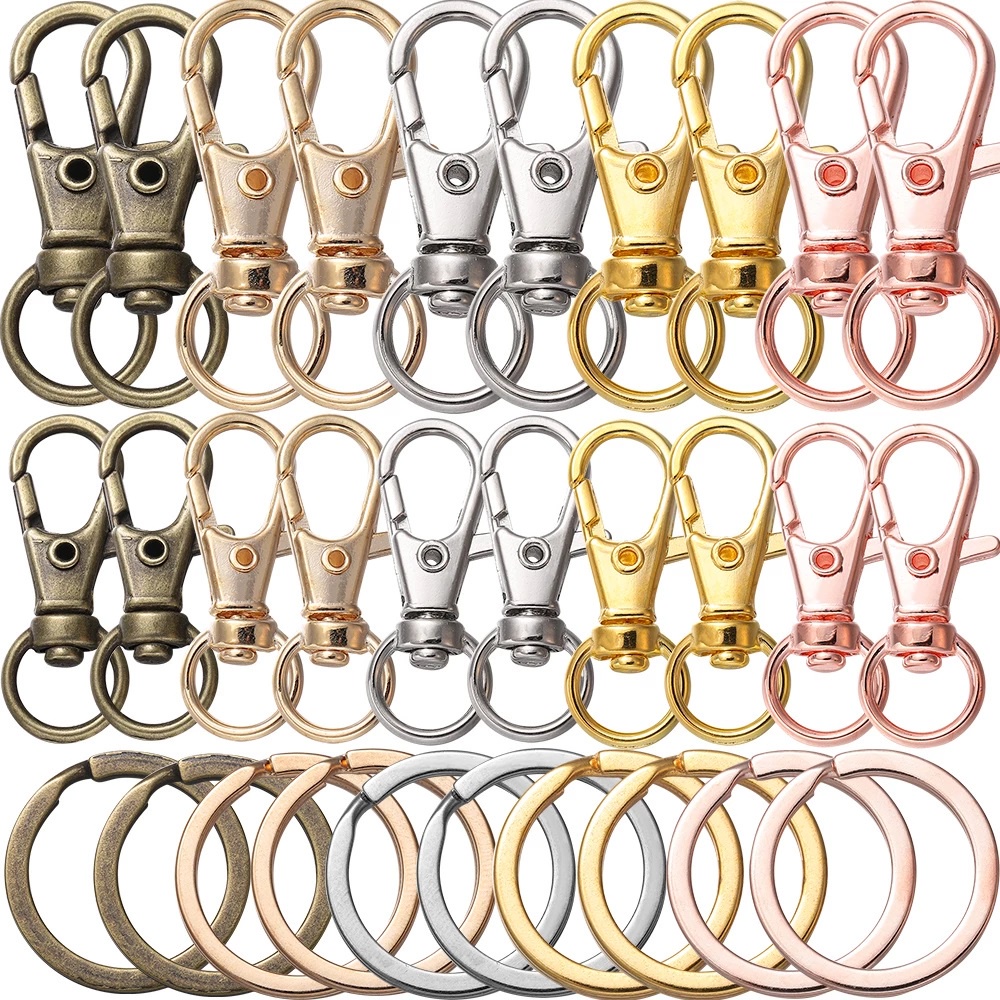 St. Kunkka 20pcs Keyring Set - Keychains, Dog Clips, Lobster Claw Hooks ...