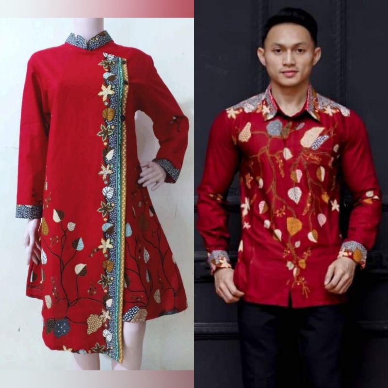 ALUSAN MADIRDA PREMIUM MODERN BATIK TOP COUPLE | Shopee Philippines