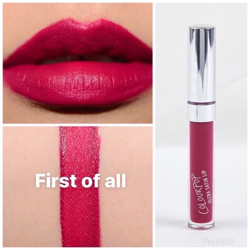 Colourpop ULTRA SATIN LIP Color First Of All (Purple Pink) | Shopee ...