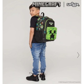 Smiggle MINECRAFT Classic Backpack for Primary Children | Shopee ...