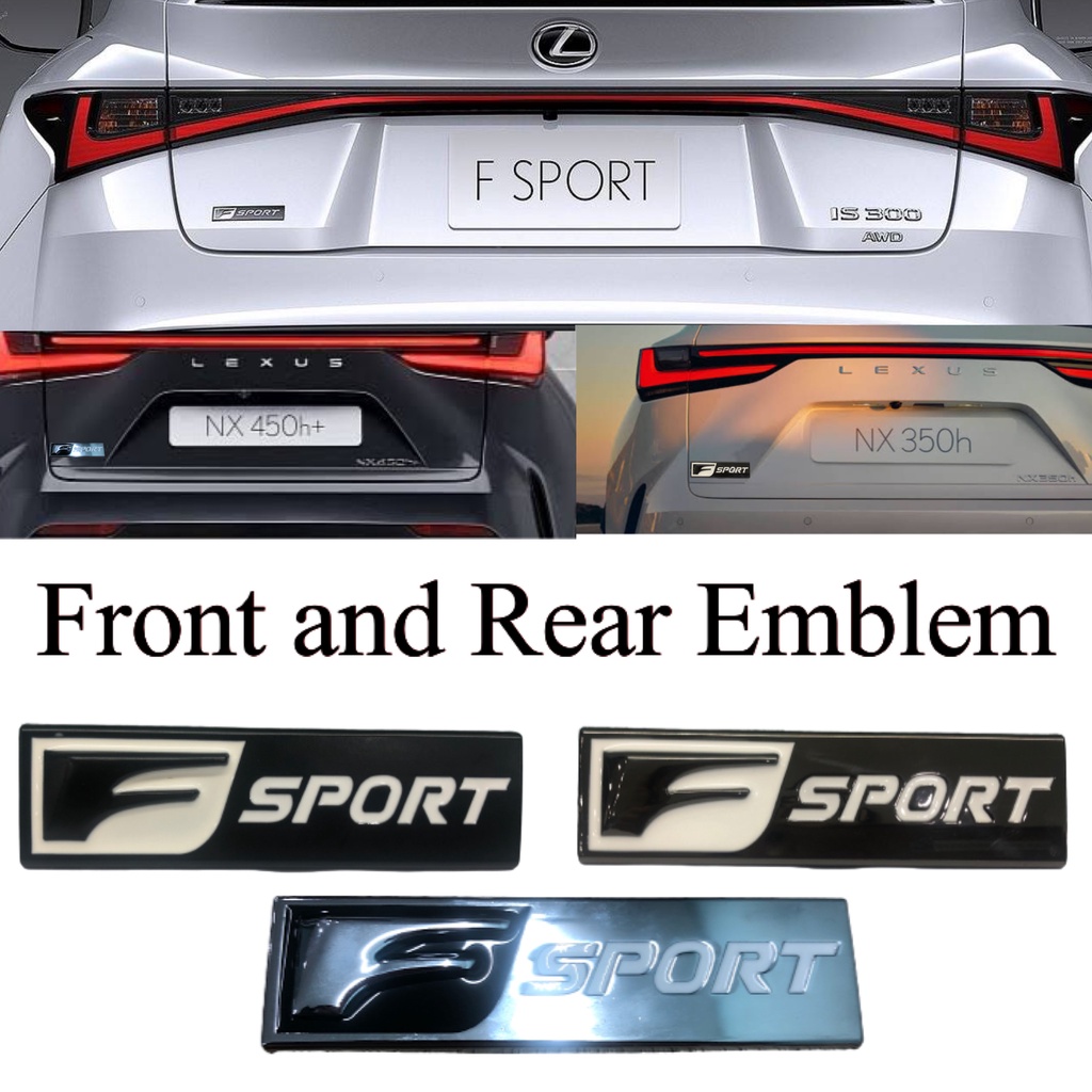 OSCPA 1pcs F Sport Front and Rear Emblem Sticker Badge (Good Quality ...
