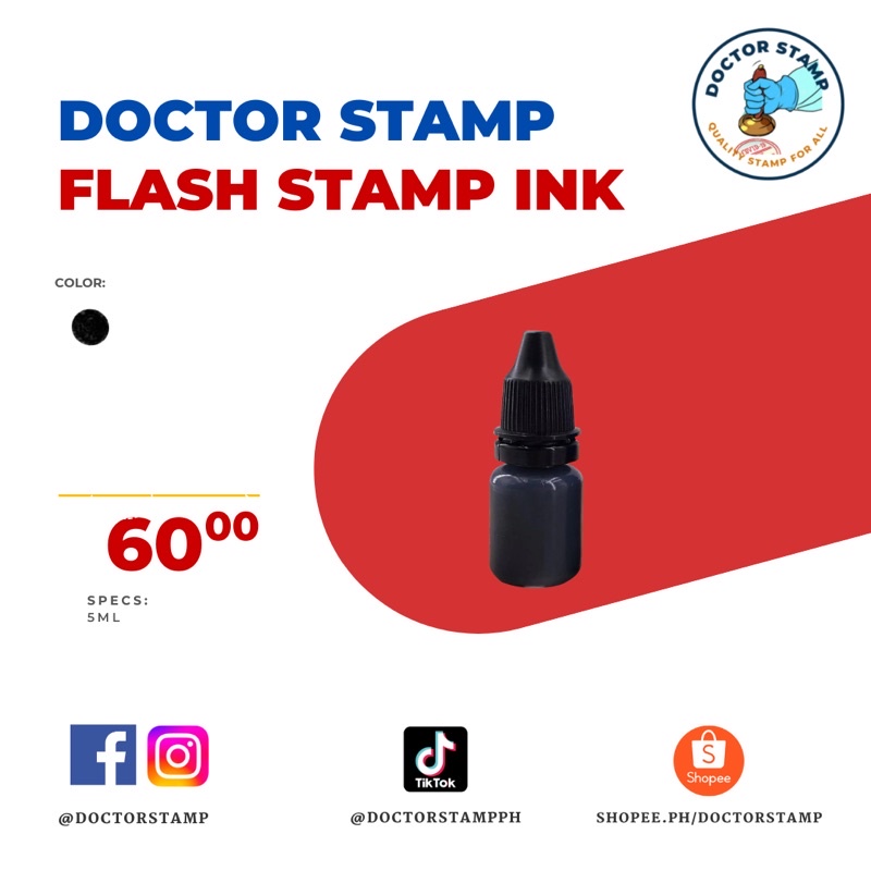 Black Flash Stamp Ink | Shopee Philippines