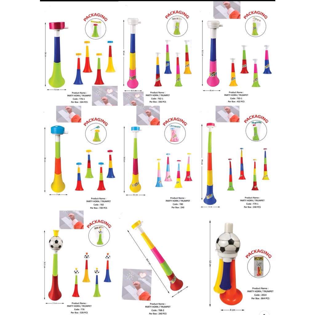 NEW YEAR TOY PLASTIC TRUMPET /TOROTOT/ SOLD PER PCS | Shopee Philippines