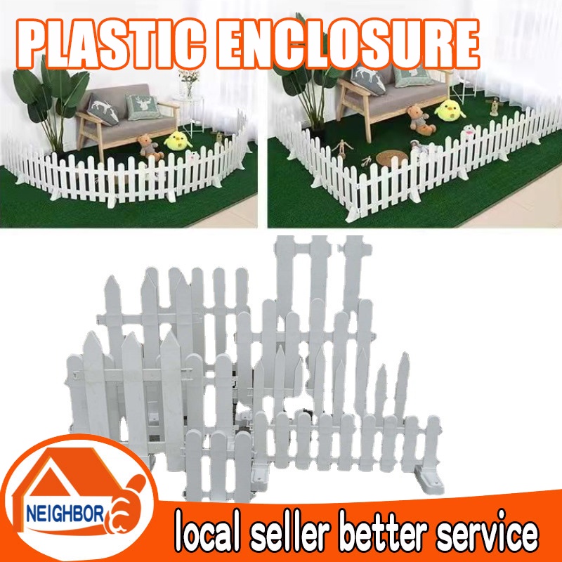 【In Stock】Plastic Fence Home Living Decorative Gardening Stand For ...