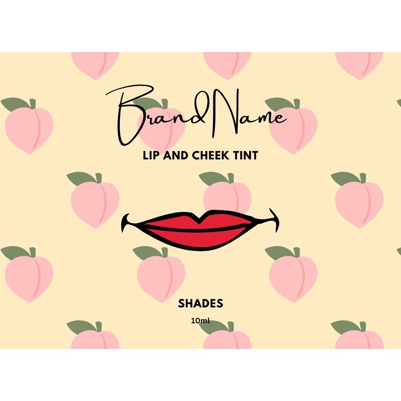 Customized Lip tint Sticker Label 10ml (15pcs) | Shopee Philippines