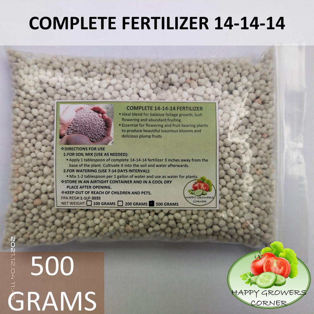 14-14-14 Complete Fertilizer (1KG & 500g) | Shopee Philippines