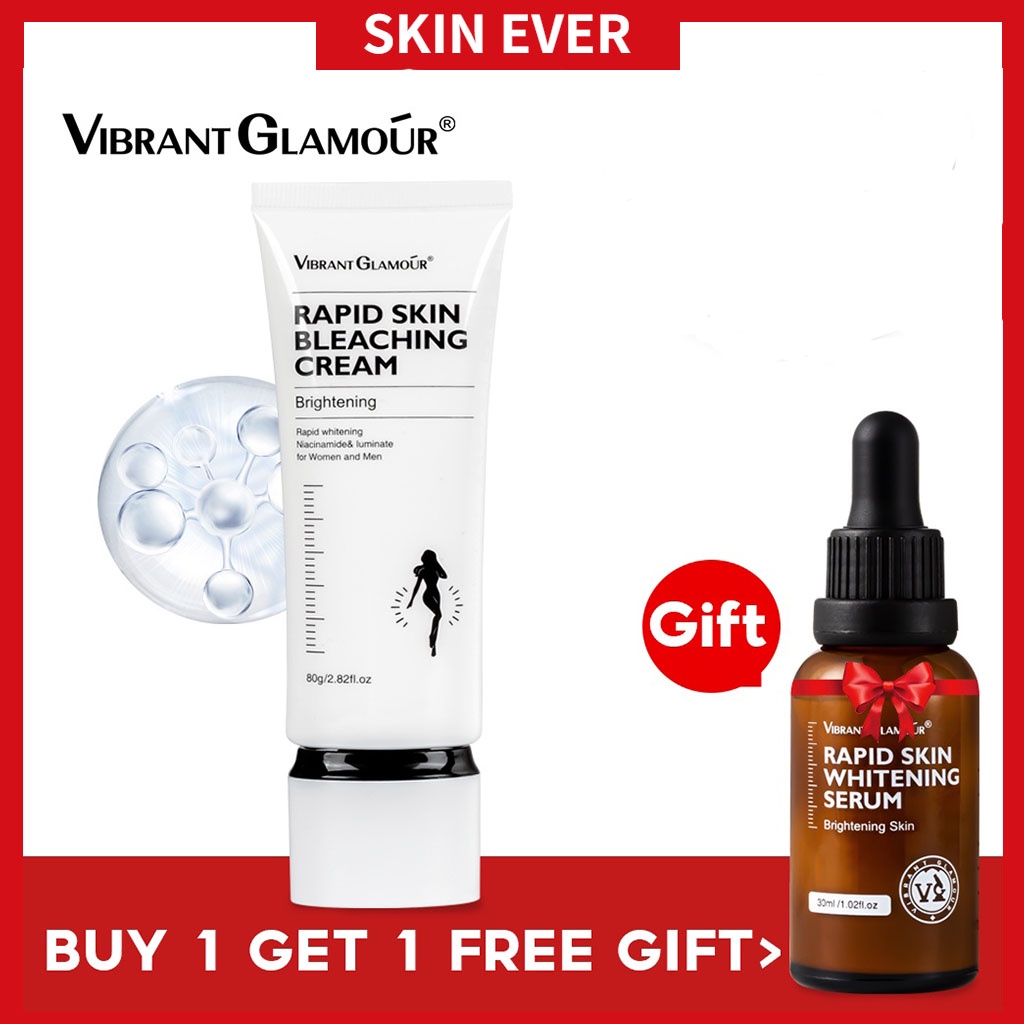VIBRANT GLAMOUR Whitening Cream Rapid Skin Bleaching Cream 80g | Shopee ...