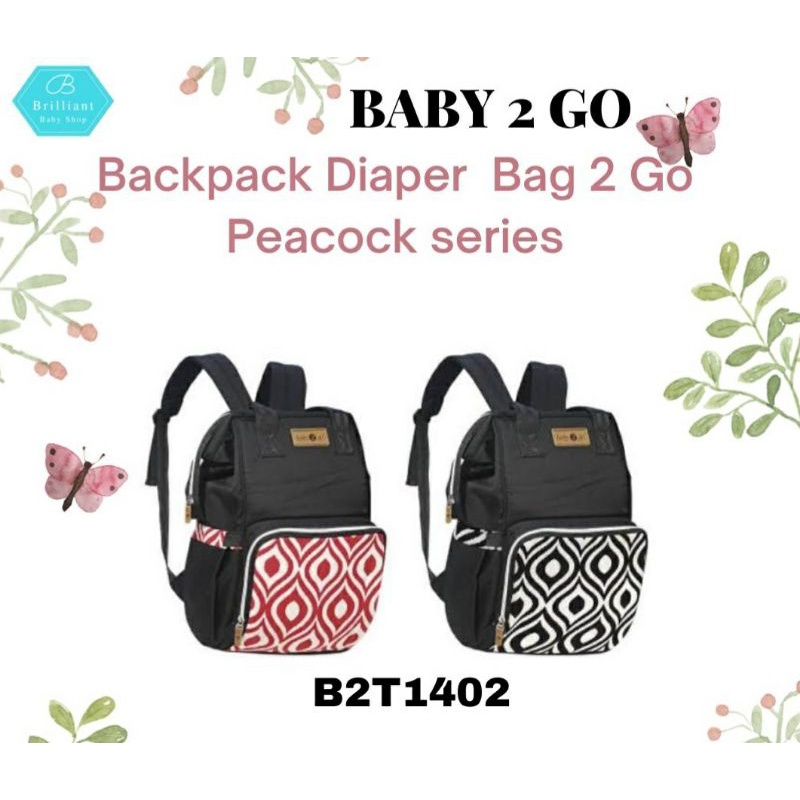 Baby 2go BACKPACK DIAPER PEACOCK | Shopee Philippines