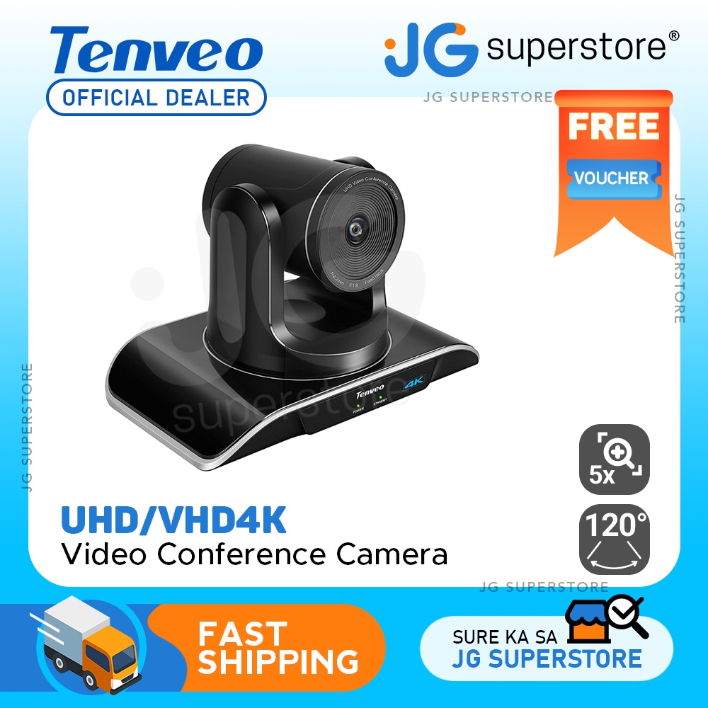 Tenveo 4K UHD / VHD PTZ Video Conference Camera with 5X Digital Zoom ...