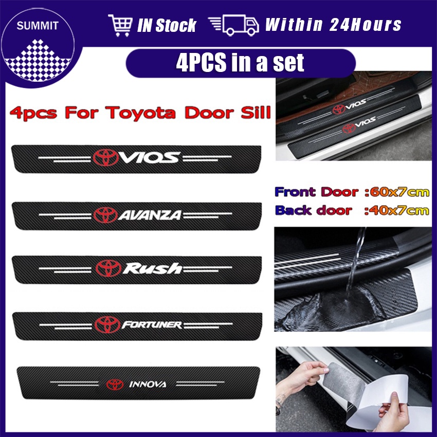 Auto Threshold Protect Sticker For Toyota Innova 5 Kinds car Logos ...