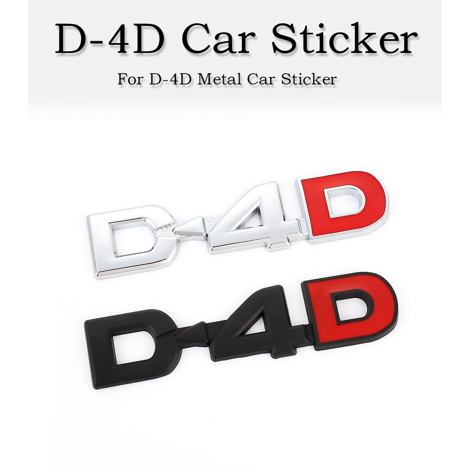 D4D D-4D Logo Car Sticker Emblem Badge Decal for Toyota COROLLA RAV4 ...