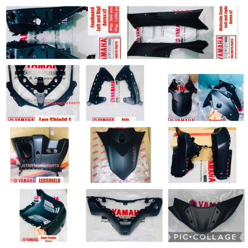 inner fairings set (front and side) Aerox v2 yamaha genuine | Shopee ...