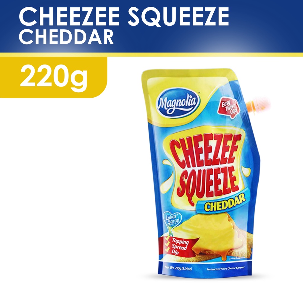 Magnolia Cheezee Squeeze Plain (220g) | Shopee Philippines