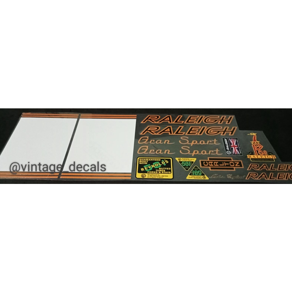 Raleigh Gran sport bicycle decals sticker | Shopee Philippines