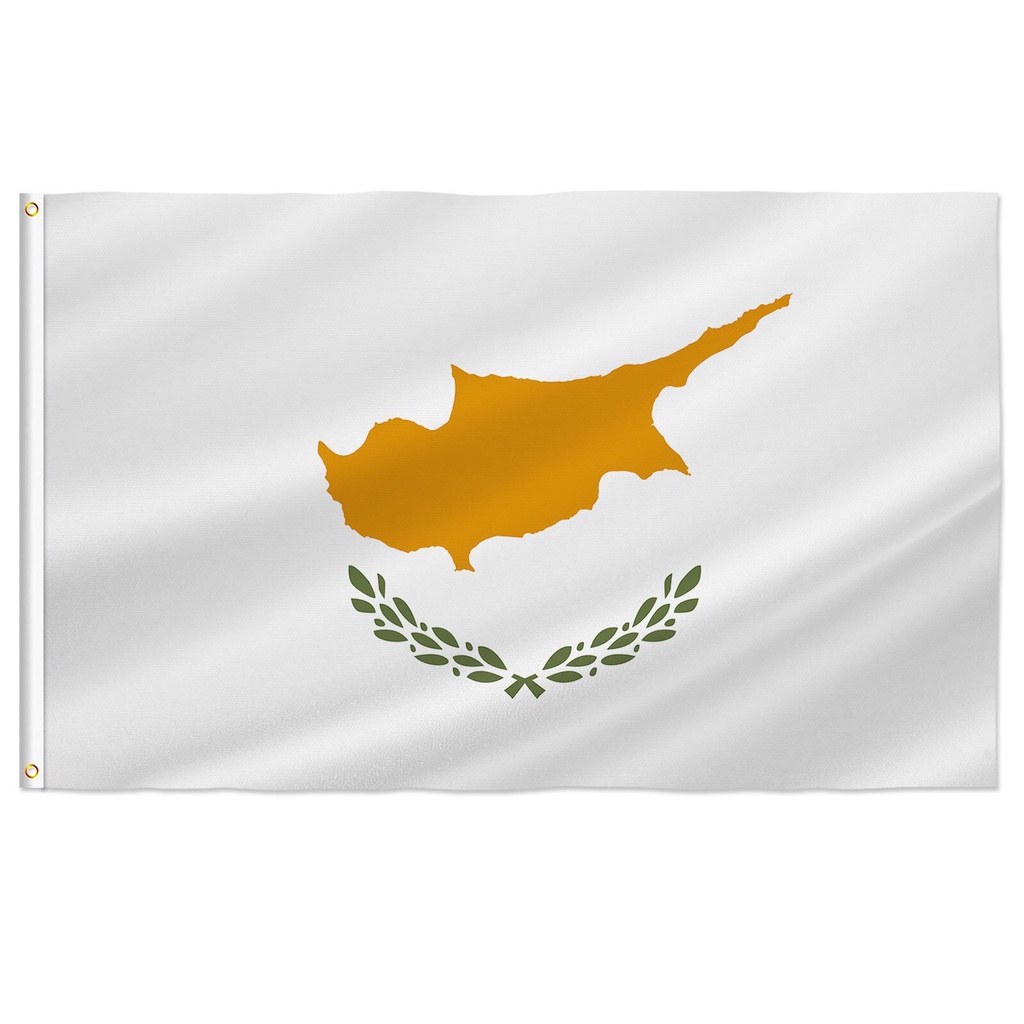 Cyprus Flag 90x150cm, Cypriot National Flag with Brass Grommets for ...