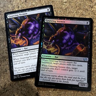 GNAWING VERMIN | BRO THE BROTHERS’ WAR | RAT | BLACK | MTG MAGIC THE ...