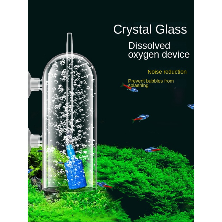 Water Grass Tank Aerator Waterproof Foam Splash Cover Shrimp Crystal ...