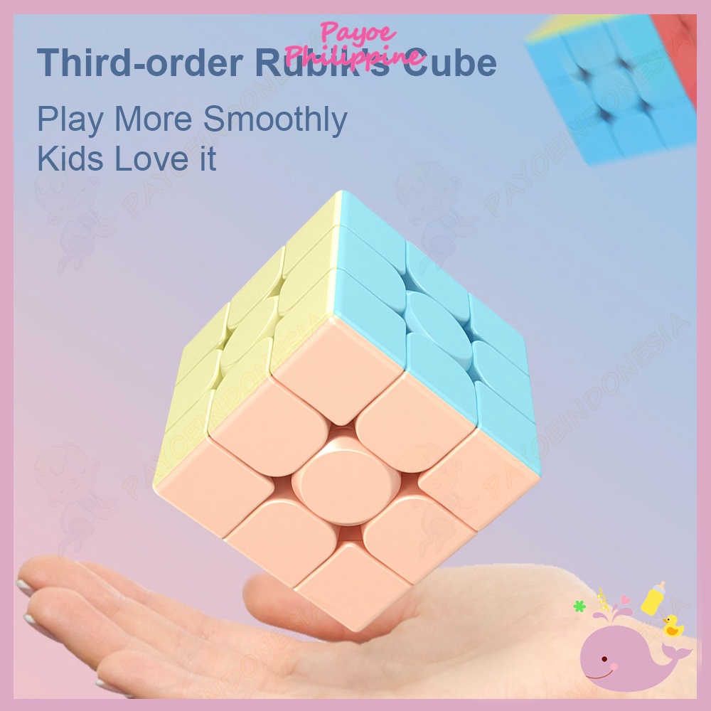 【COD】Payoe Educational Rubik's Cube toys for kids 3x3x3 Stickerless ...