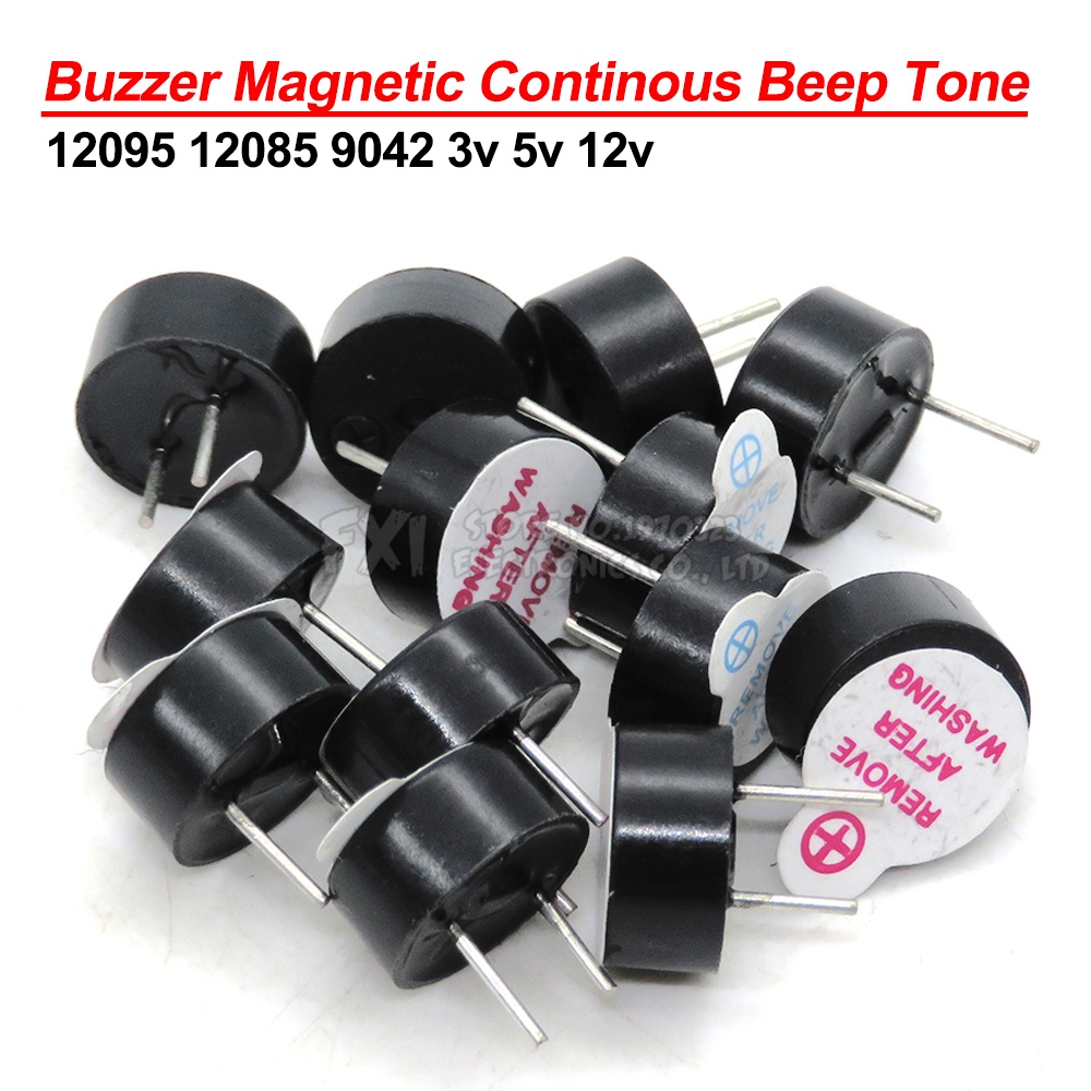 5PCS 12095 12085 9042 3v 5v 12v Buzzer Magnetic Long Continous Beep ...