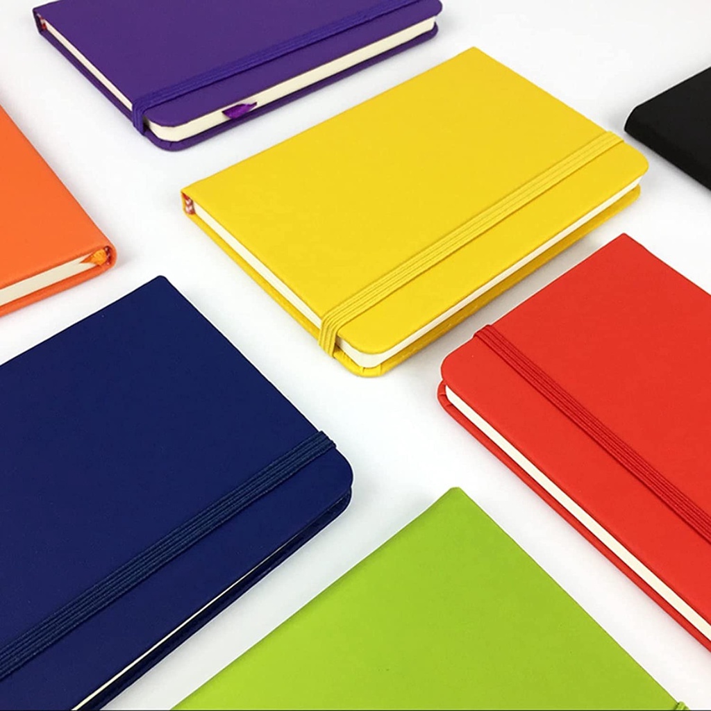 Personal Notebook A5 25K Lined Pages Stationery Textured Colored Covers ...