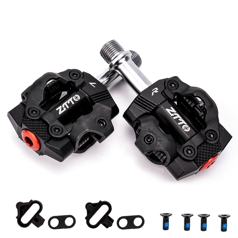 ZTTO MTB Bicycle Aluminum Self-locking With Clips Pedals For Mountain Bike Sealed Bearing Lock ...