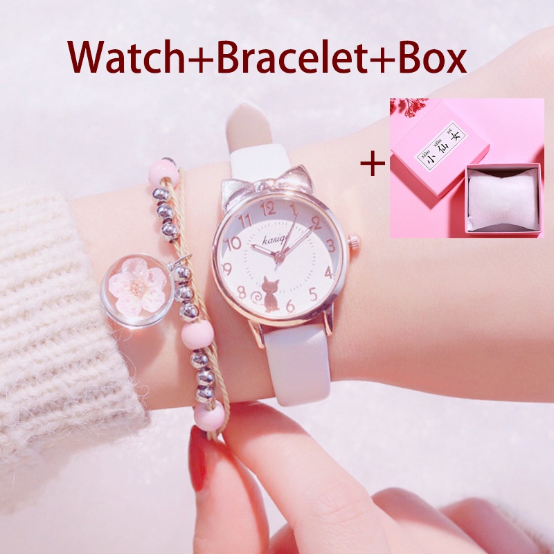 Watch for kids girls boys Student Relo Children Wrist watches Cat Ears ...