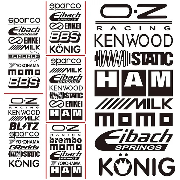 [P-A602] Car Reflective Stickers Sponsorship Merchandise Brand ...
