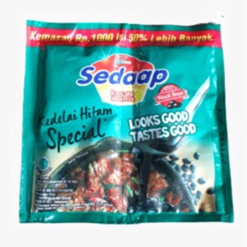 (1 sachet 2x15ml) Sedaap Soy Sauce Sachet Sweet and delicious soy sauce ...