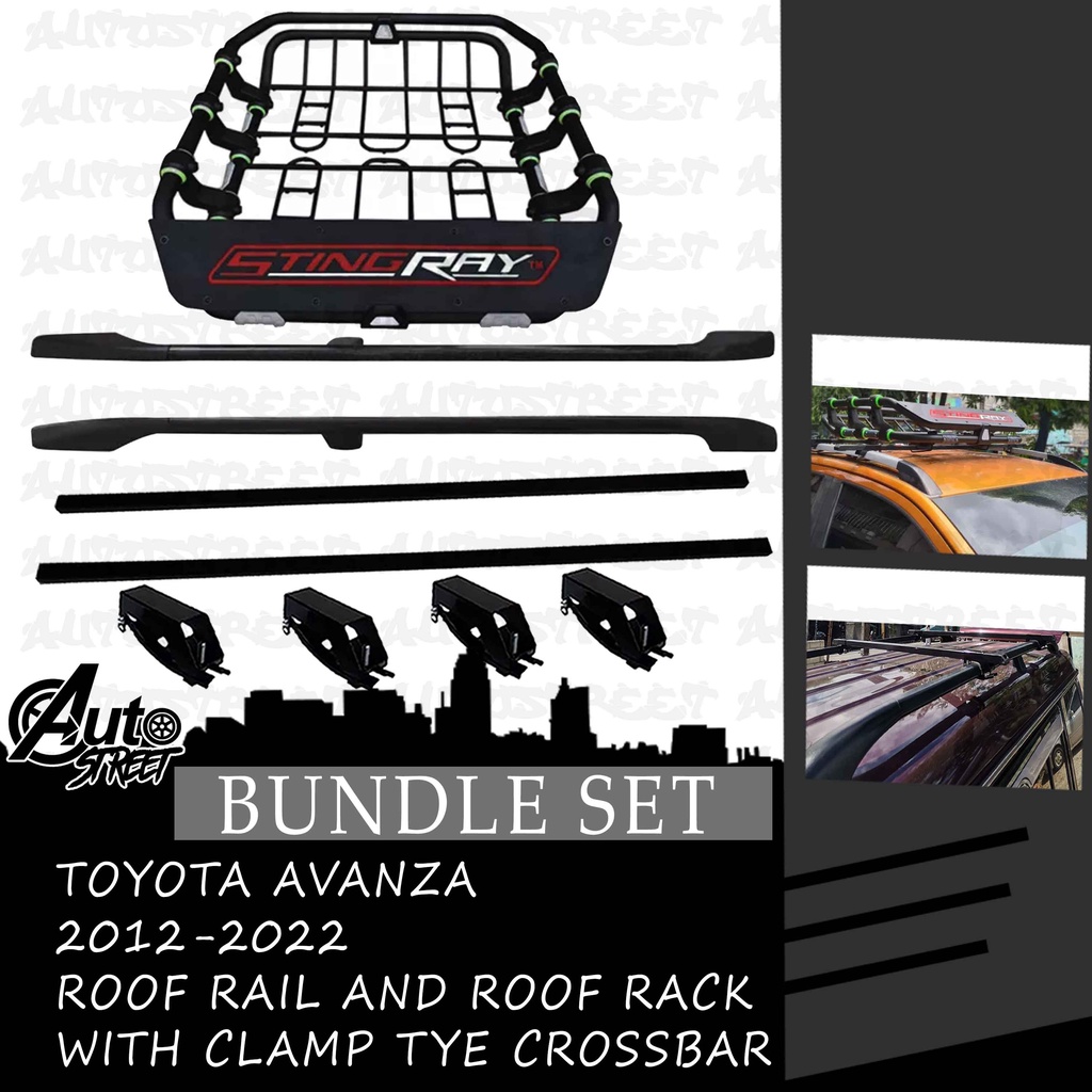 Toyota Avanza 2012-2022 Roof Rack 38x38 STINGRAY ATOMIC Bundle with ...